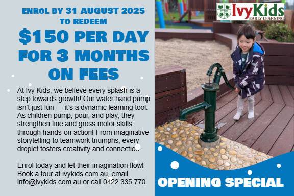 Vacancies at Ivy Kids Early Learning | Enquire on Toddle